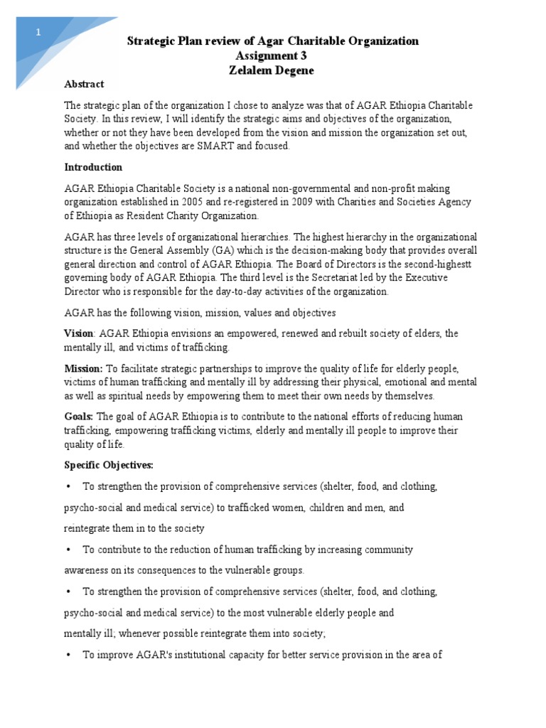 Strategic Plan Review 1 | PDF | Strategic Planning | Goal