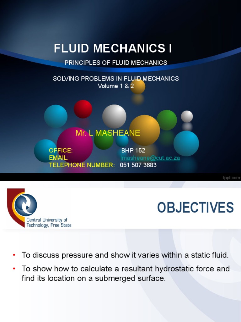 Fluid Mechanics: Hydrostatic Forces Explained | PDF | Pressure ...