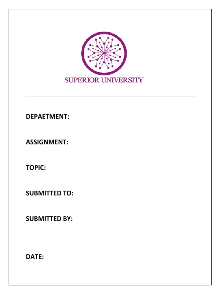Assignment First Page | PDF