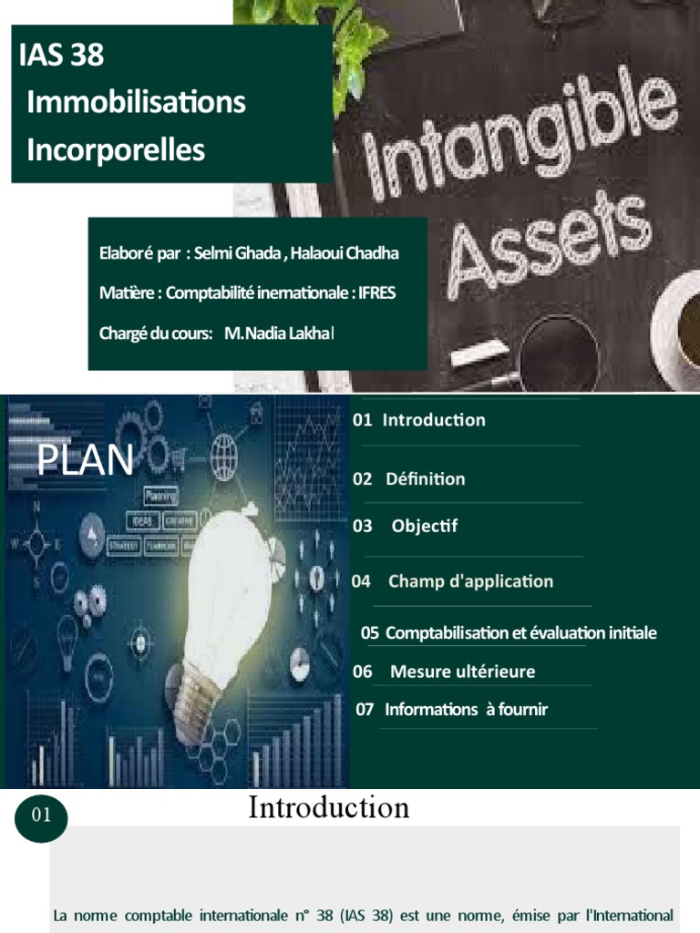IAS 38 Immobilisations Incorporelles | PDF | Dépréciation | Normes ...