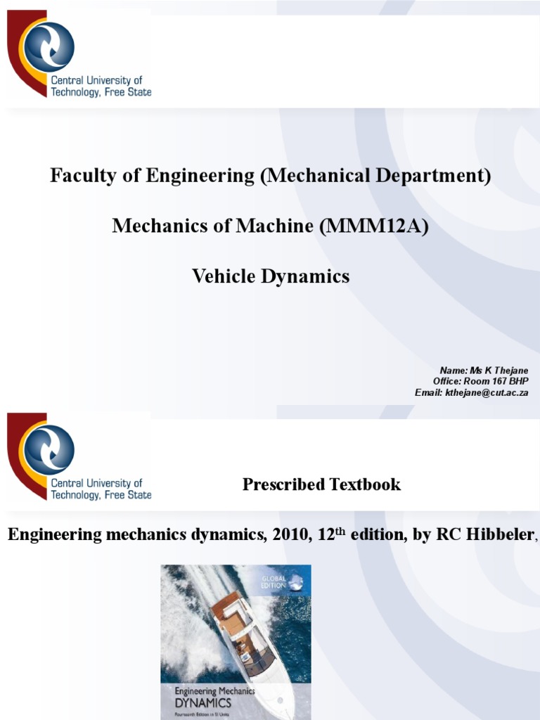 Vehicle Dynamics | PDF | Force | Physical Sciences