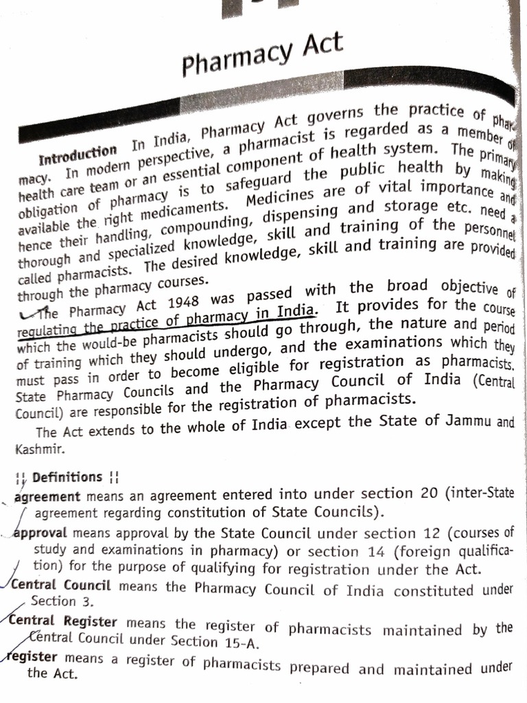 Pharmacy Act | PDF