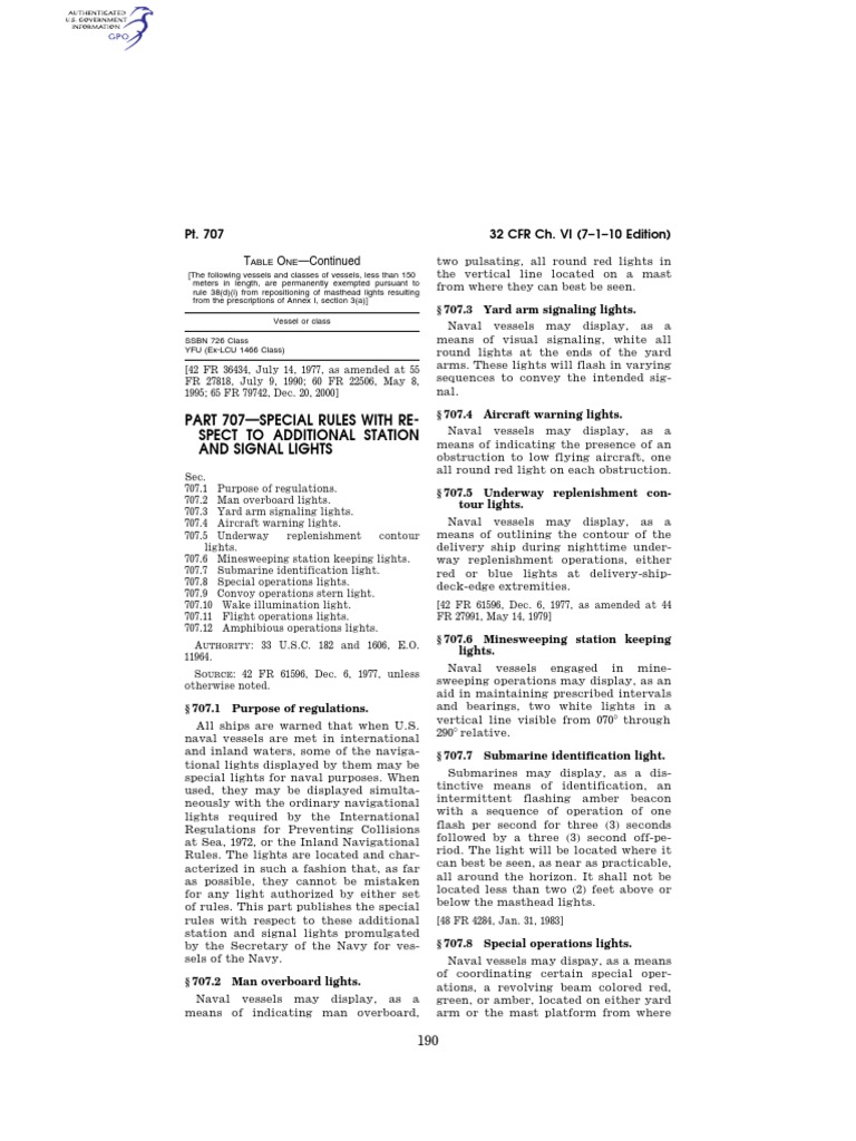 Naval Vessels Lights | PDF | Naval Mine | Shipping