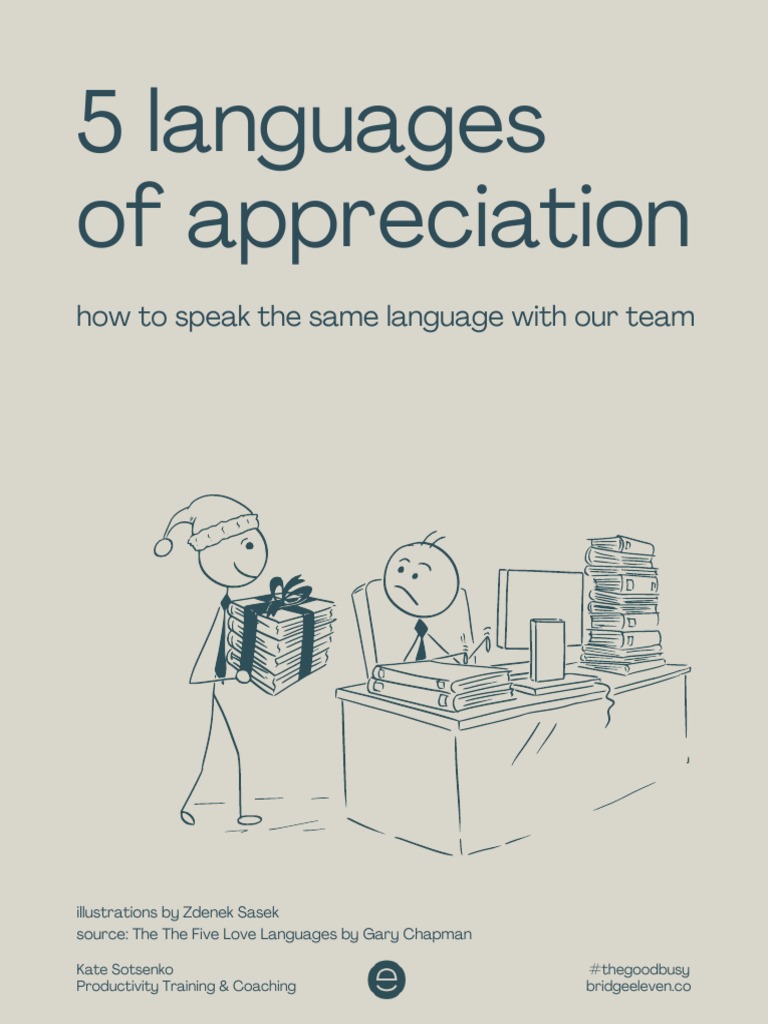 Secret To Productivity - 5 Languages of Appreciation PDF | PDF ...