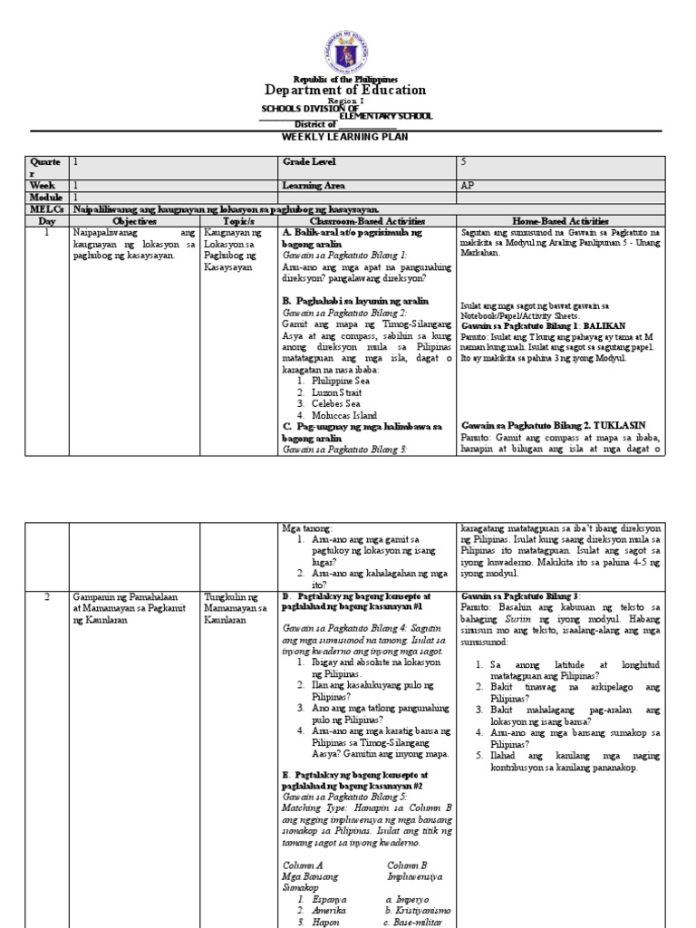 WLP - G5 - Week 1 8 AP | PDF