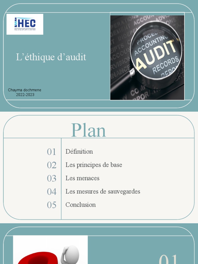 Éthique et déontologie de l'audit | PDF | Comptabilité | Audit