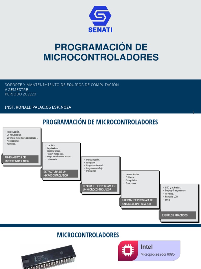 Programación de Microcontroladores | PDF | Microcontrolador ...