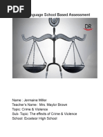 English SBA Template (Final Draft) | PDF | Rubric (Academic) | Fluency