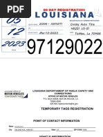 Application For Greenfield Car Sticker 2025: 2x2 Photo | PDF | Identity ...