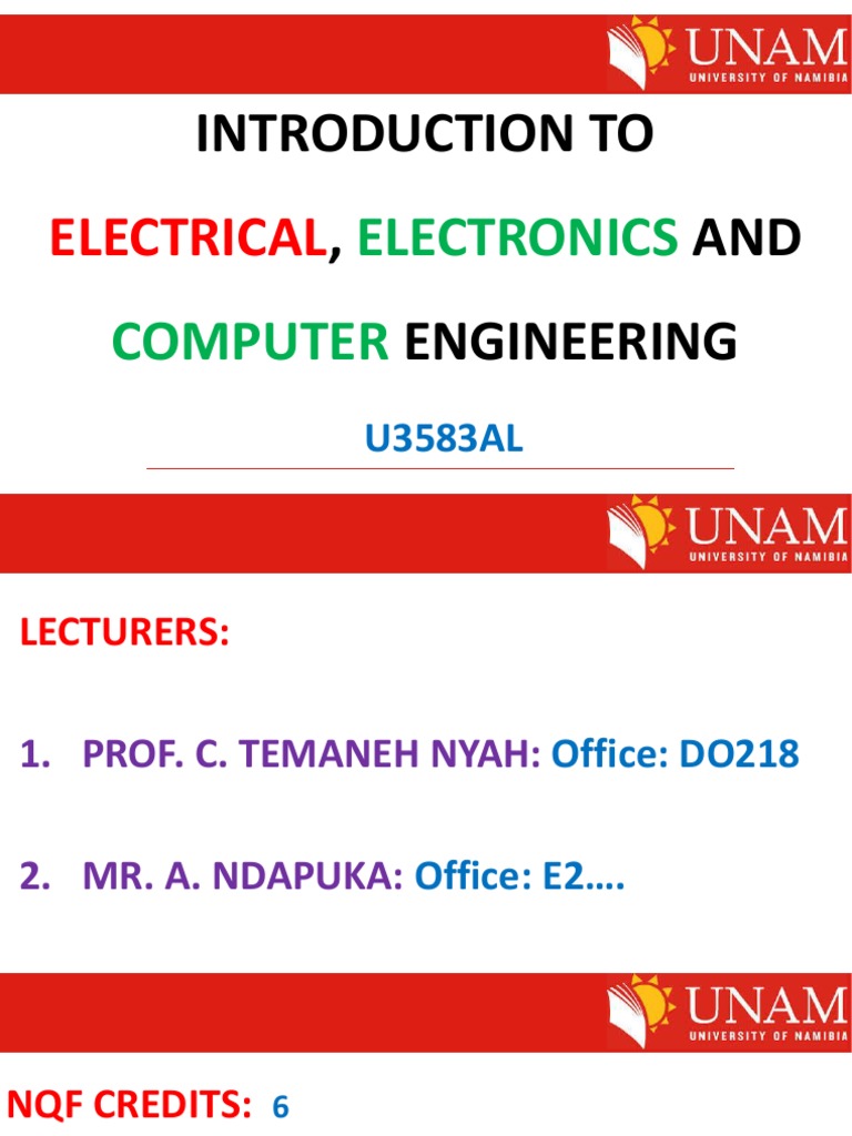 Presentation of Electronics-and-Computer-Engineering 2023 | PDF | Electronics | Engineering