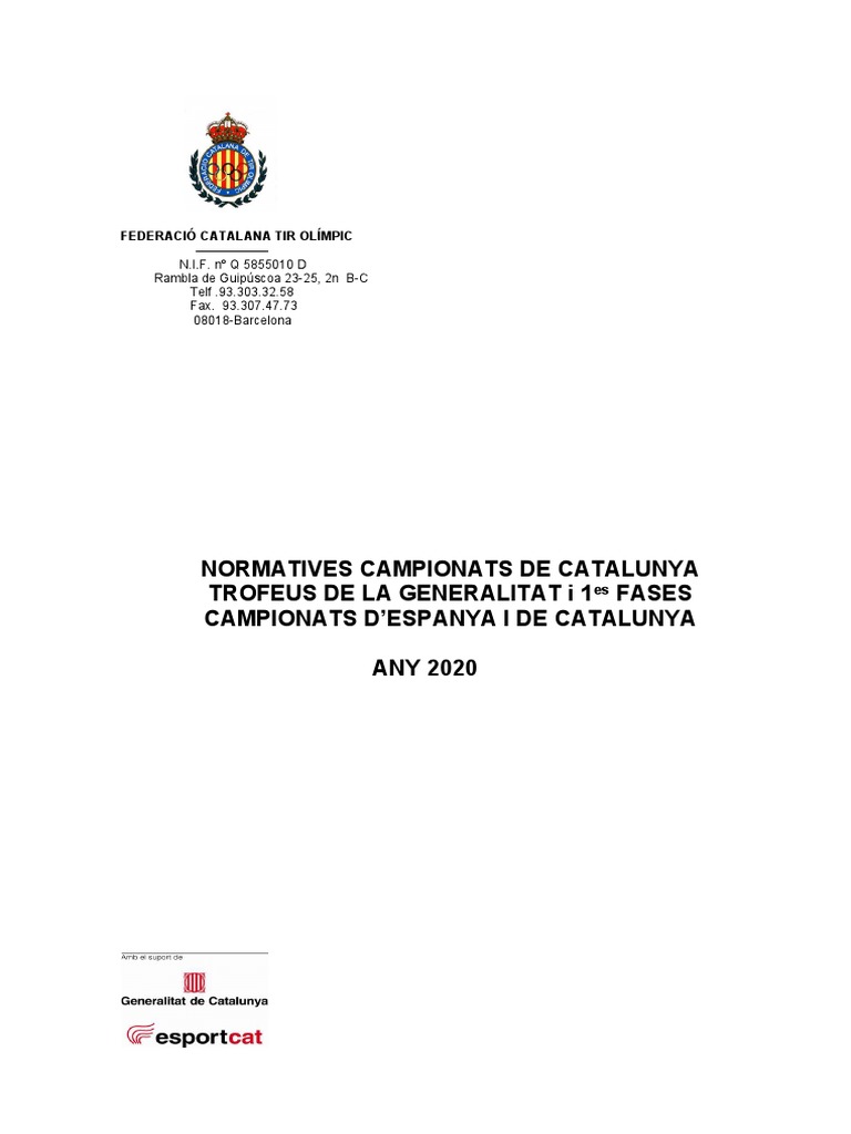 Normatives Precisió 2020 | PDF