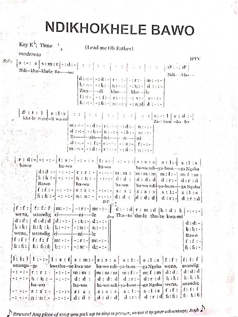 Ndikhokhele Bawo PDF | PDF