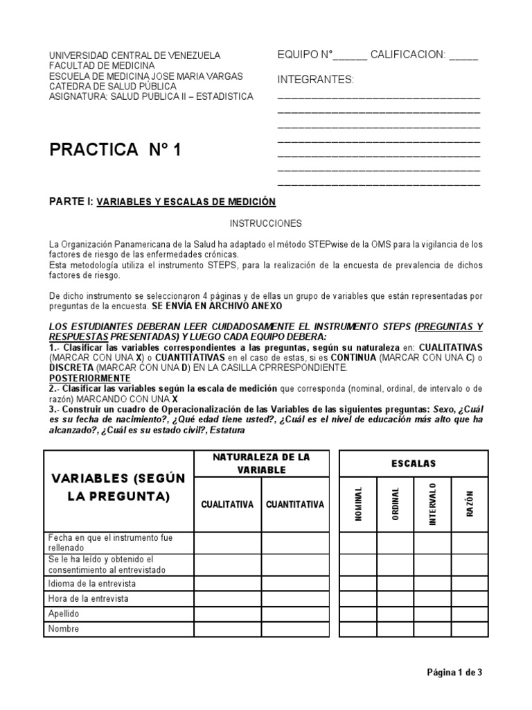 1-Spii Practica Nro 1 Estadistica | PDF | Estadísticas | Nivel de medida