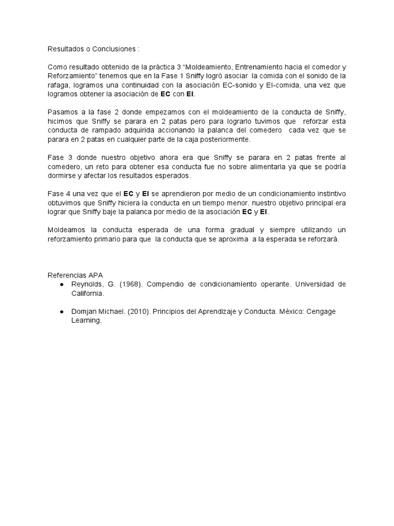 Resultados o Conclusiones - Practi3 | PDF