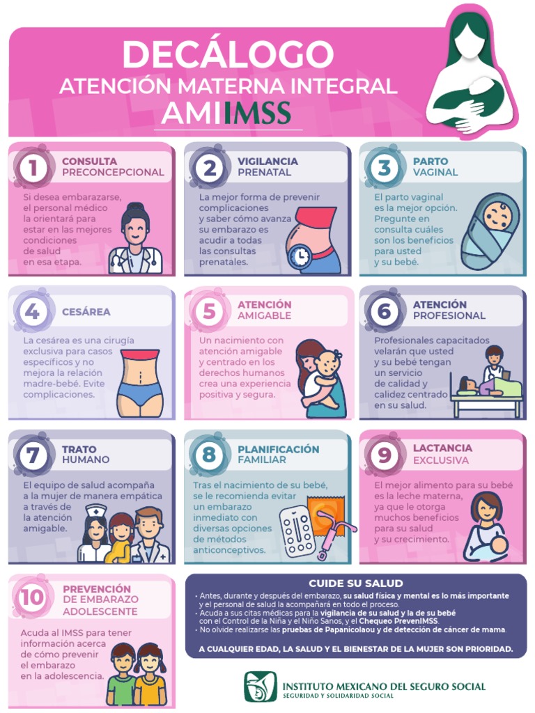 Decalogo Atencion Materna Integral - Carta - Final - 140322 - V2 | PDF | El embarazo | Parto