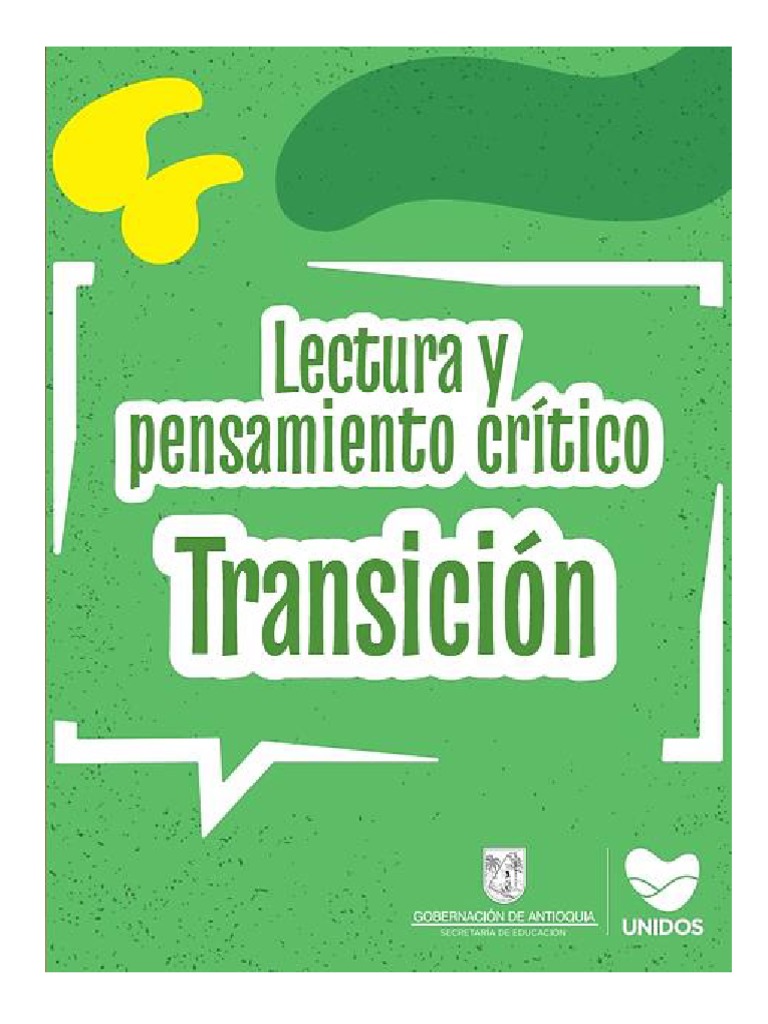 Lectura y Pensamiento Critico Transicion PDF | PDF