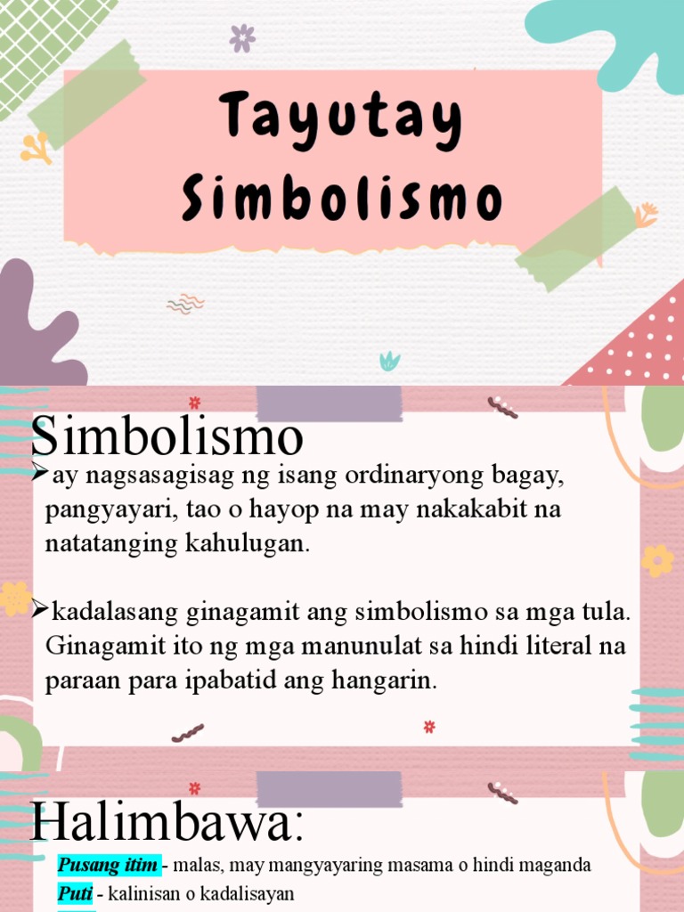 Simbolismo at Tayutay | PDF