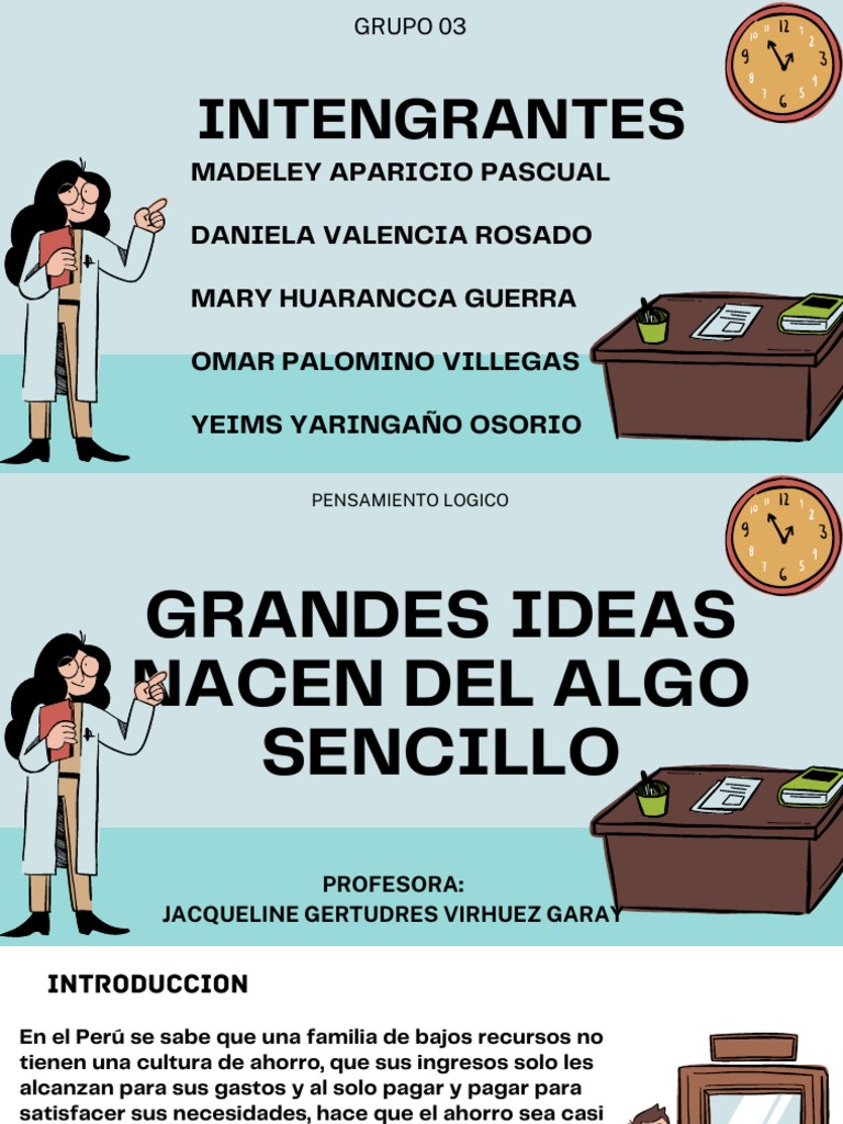 Grandes Ideas Nacen de Algo Sencillo | PDF | Ahorro | Ropa