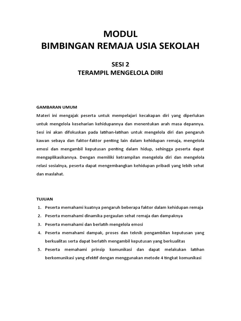 Modul BRUS Sesi 2 | PDF