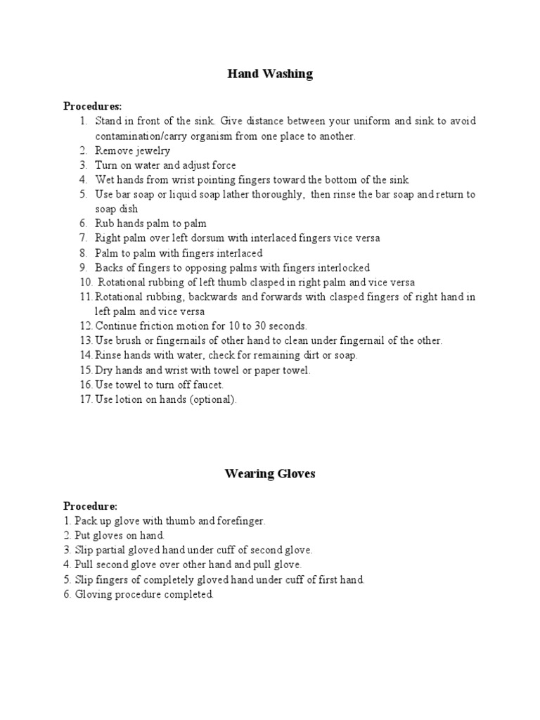 Hand Washing | PDF | Bed | Hand