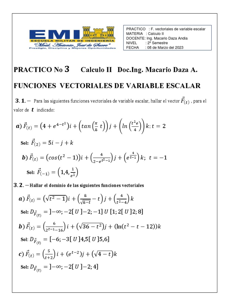 PDF CAL II PRAC No 3,4 I-23 | PDF | Álgebra lineal | Matemáticas