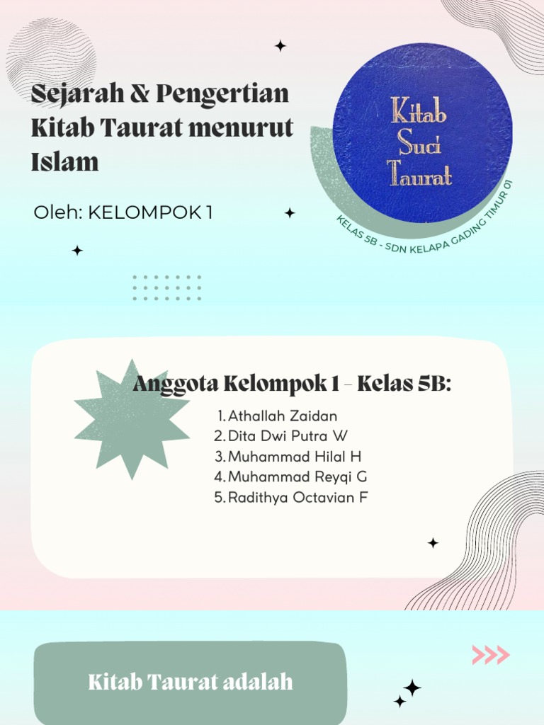 Sejarah dan Arti Kitab Taurat dalam Islam | PDF | Ilmu Sosial | Sejarah