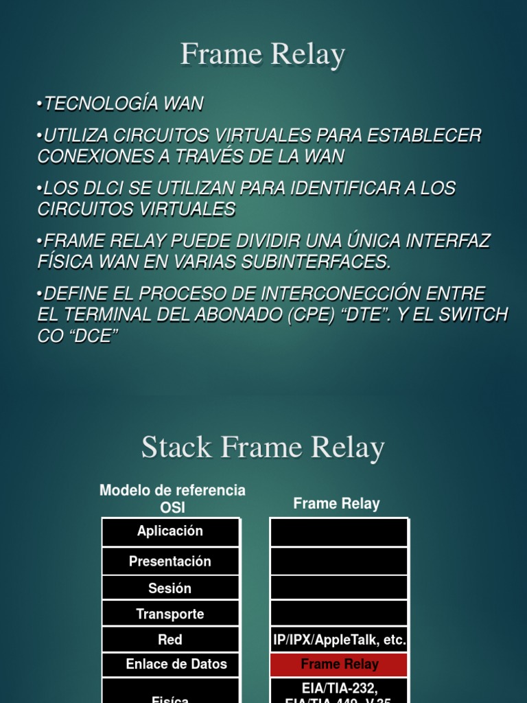 Frame Relay | PDF | Enrutador (Computación) | Transmisión de datos