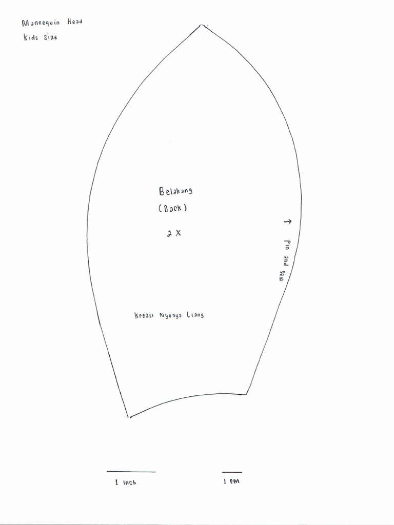 Mannequin Head Pattern PDF | PDF