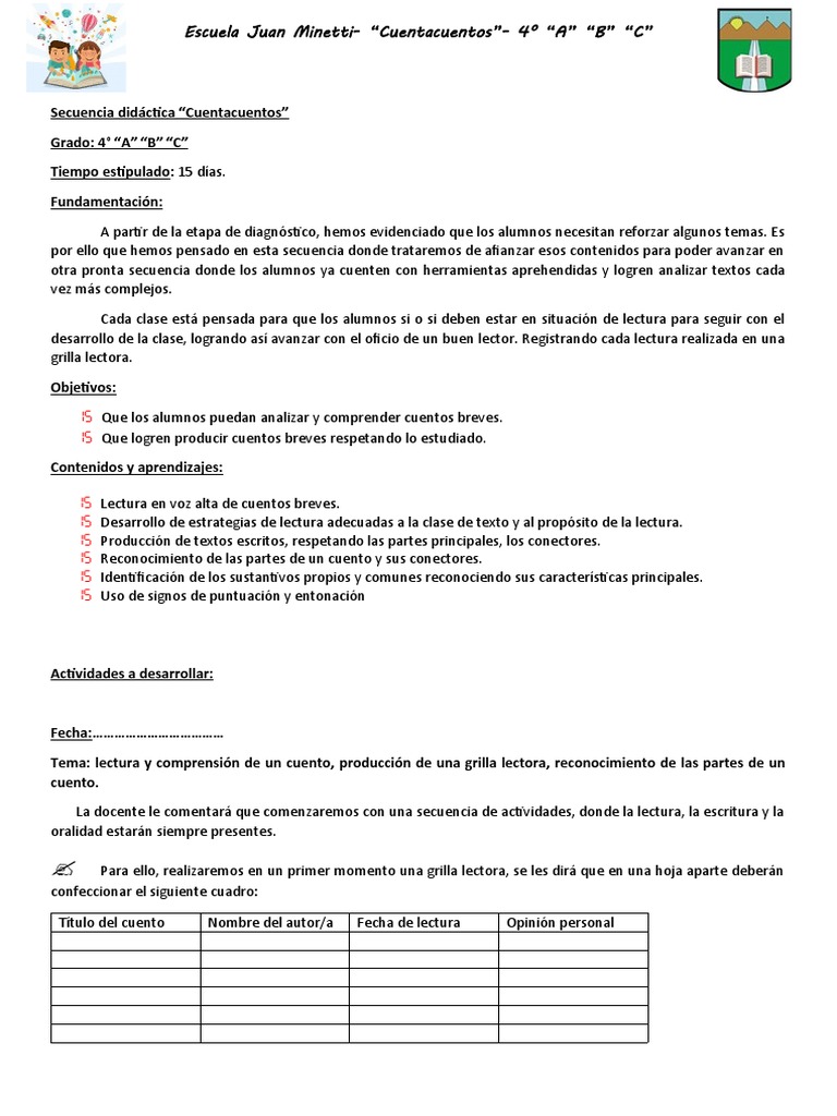 Cuentos para mejorar la lectura y escritura | PDF | Cuentos | Lingüística