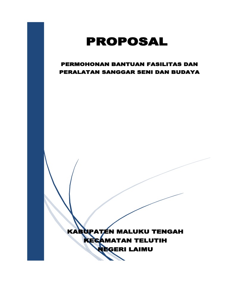 Proposal Bntuan Alat Kesenian | PDF