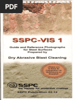 SSPC VIS-1 (2000) - Visual Standard For Abrasive Blast Cleaned Steel | PDF | Abrasive | Rust