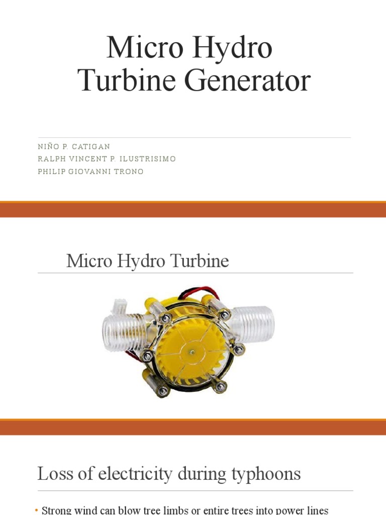 Micro Hydro Turbine for Typhoon Resilience | PDF | Technology & Engineering