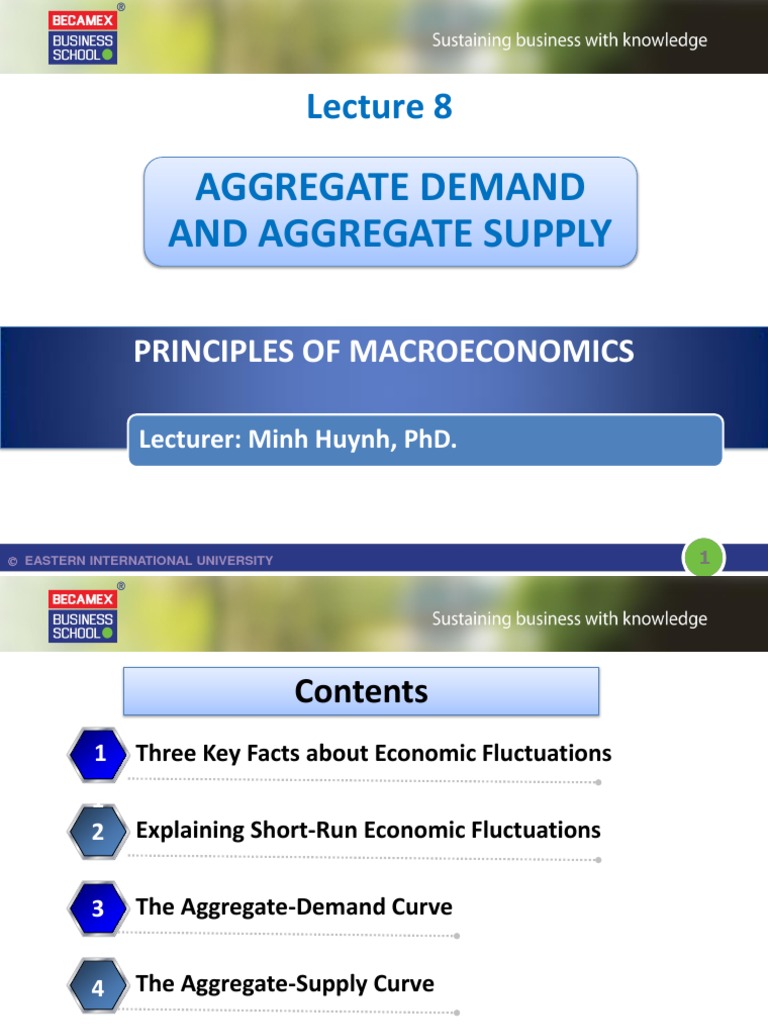 Macro Lecture08 | PDF | Long Run And Short Run | Aggregate Demand