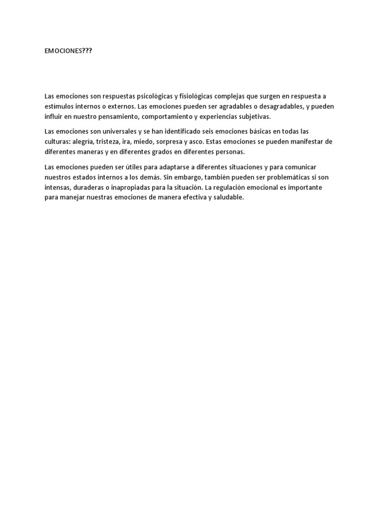 Emociones Pdf Pdf