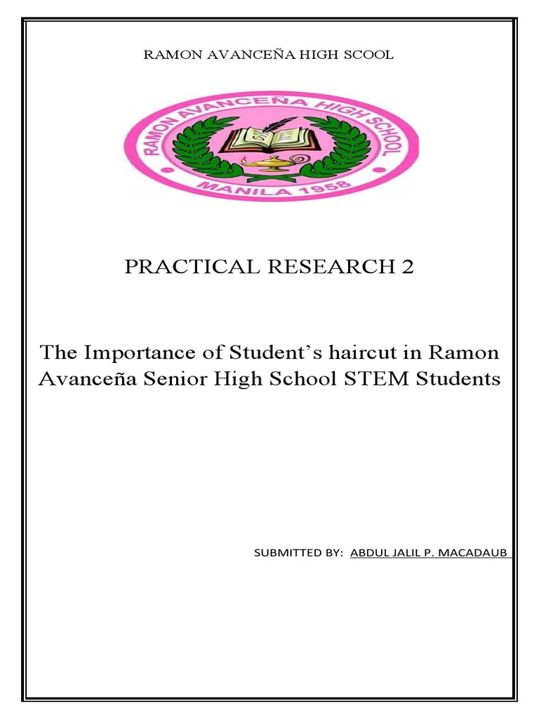 Practical Research 2: Ramon Avanceña High Scool | PDF | Educational ...