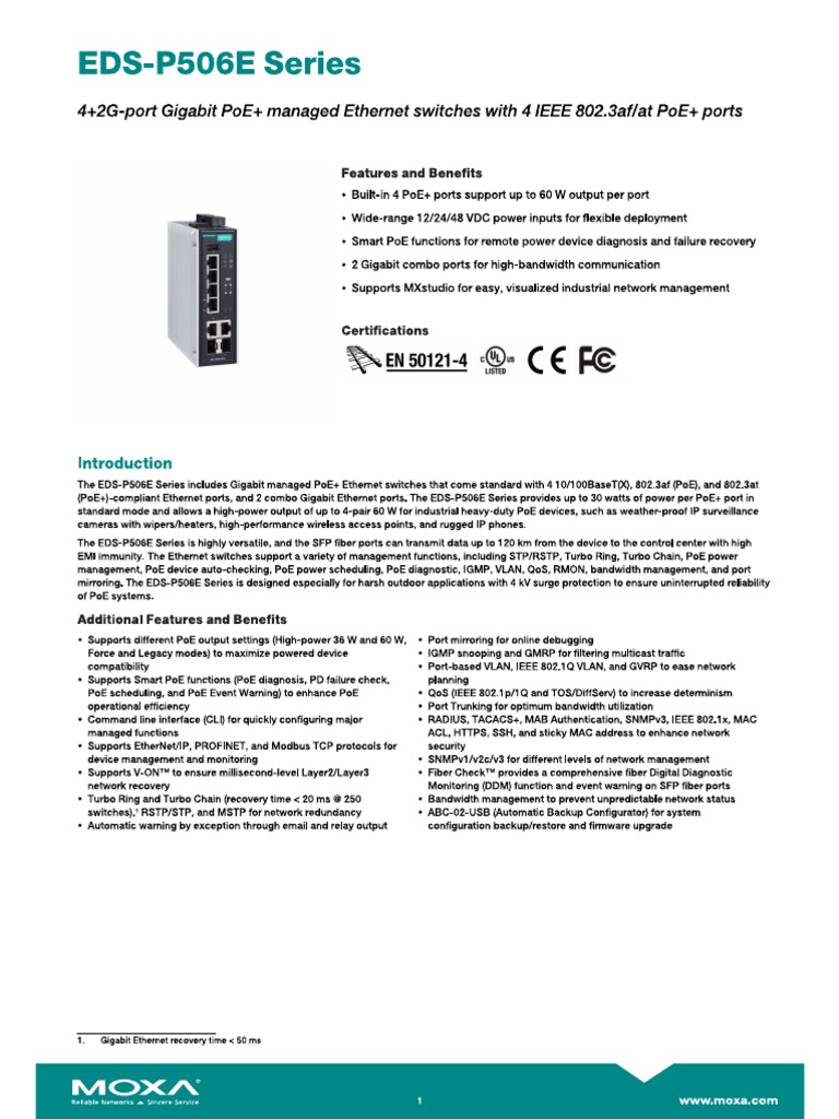 Moxa Switch | PDF