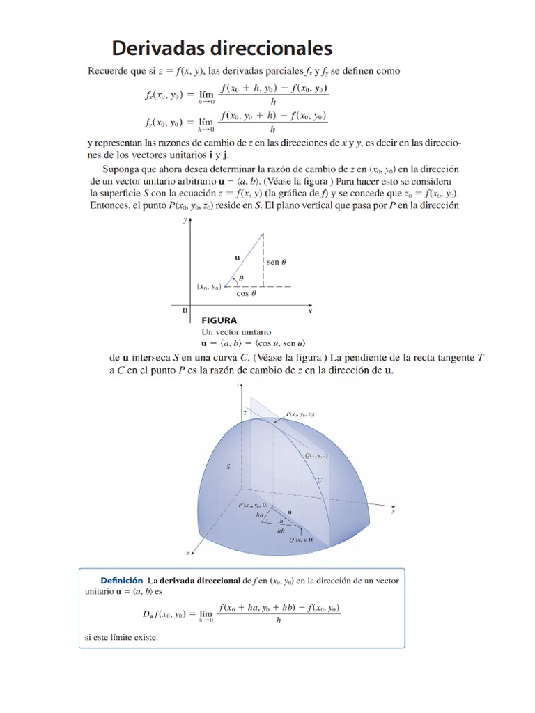 Derivadas Direccional | PDF