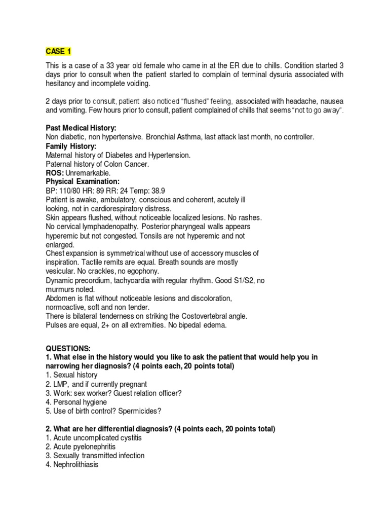 PD2 Final Exam Merged | PDF | Urinary Tract Infection | Hypertension