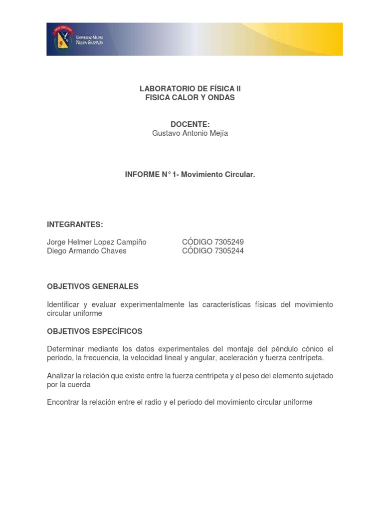 Laboratorios Fisica II | PDF | Fuerza | Rotación