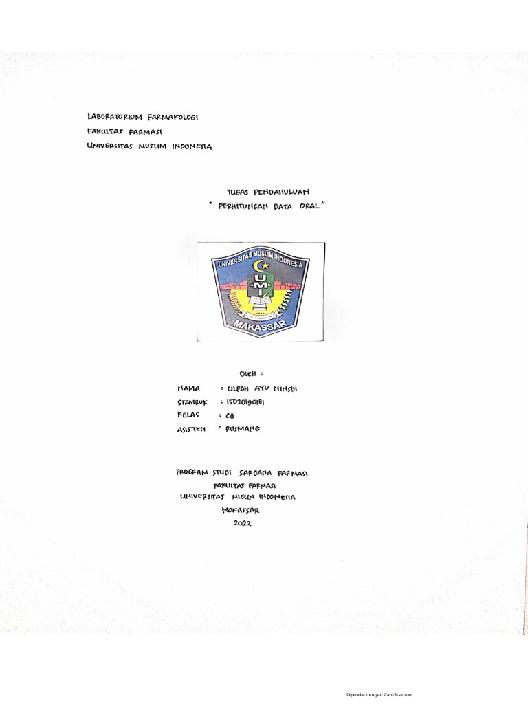 TP Farkin - Ulfah Ayu Ninsih - 15020190181 | PDF