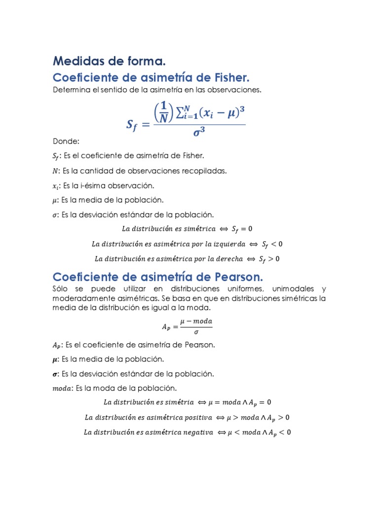 Medidas de Forma | PDF