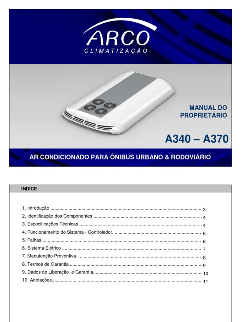 Manual A370 PDF | PDF | Ar condicionado | Física Aplicada e Interdisciplinar