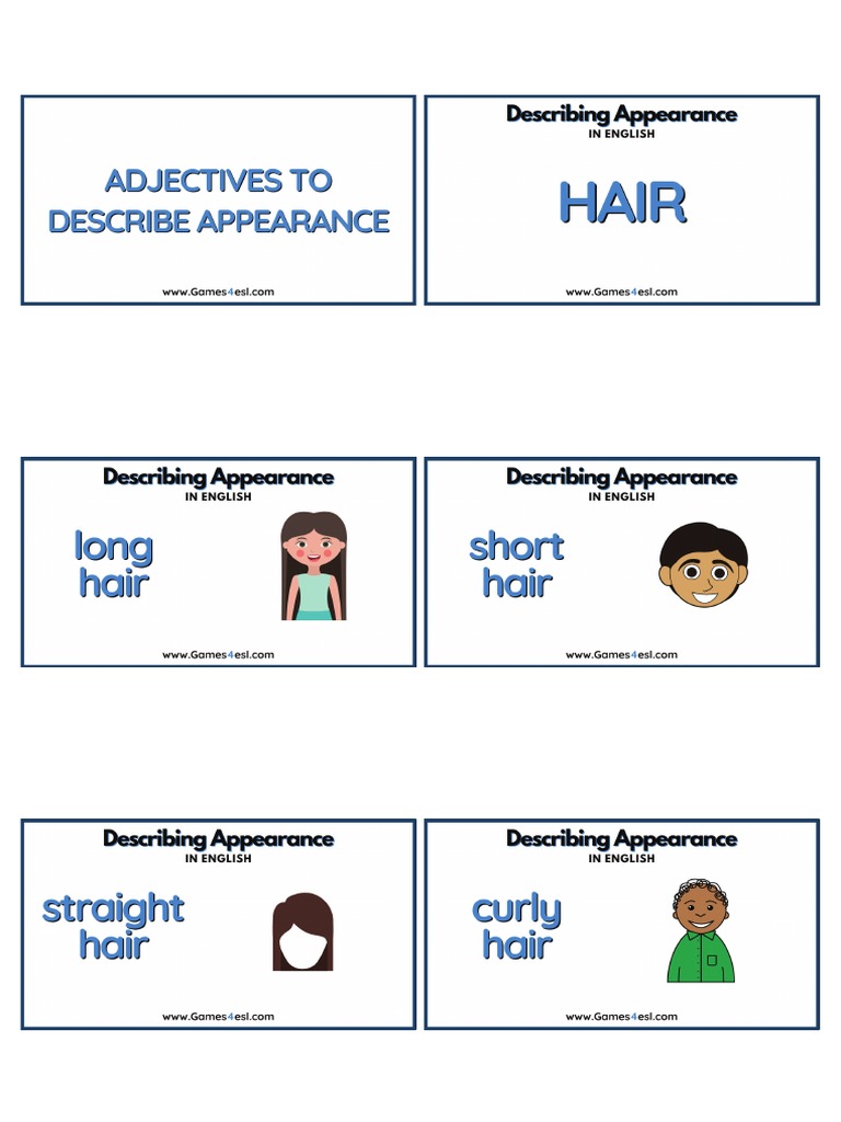 Adjectives To Describe Appearance PDF | PDF