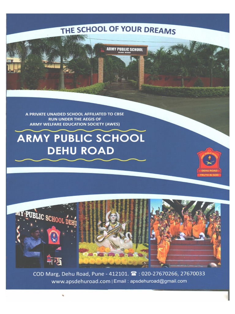 Army Public School Dehuroad Pune Brochure PDF | PDF