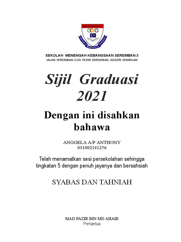5 Usm Dan Upm Sijil Graduasi 2021 Pdf