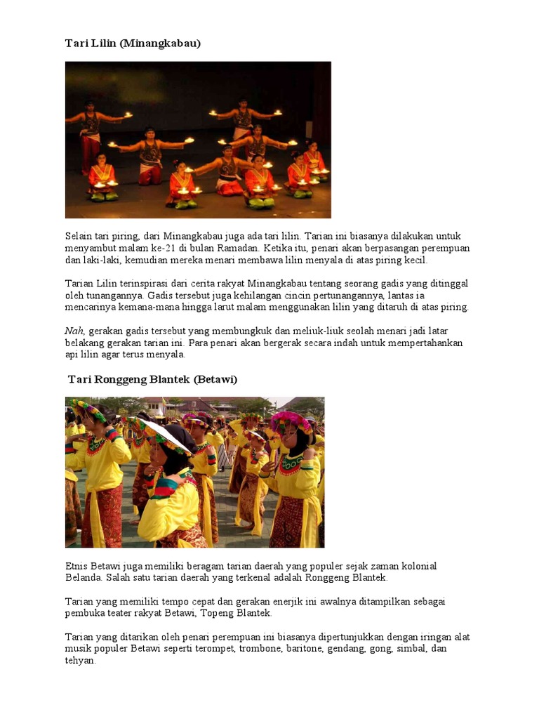 Aneka Tarian Adat | PDF