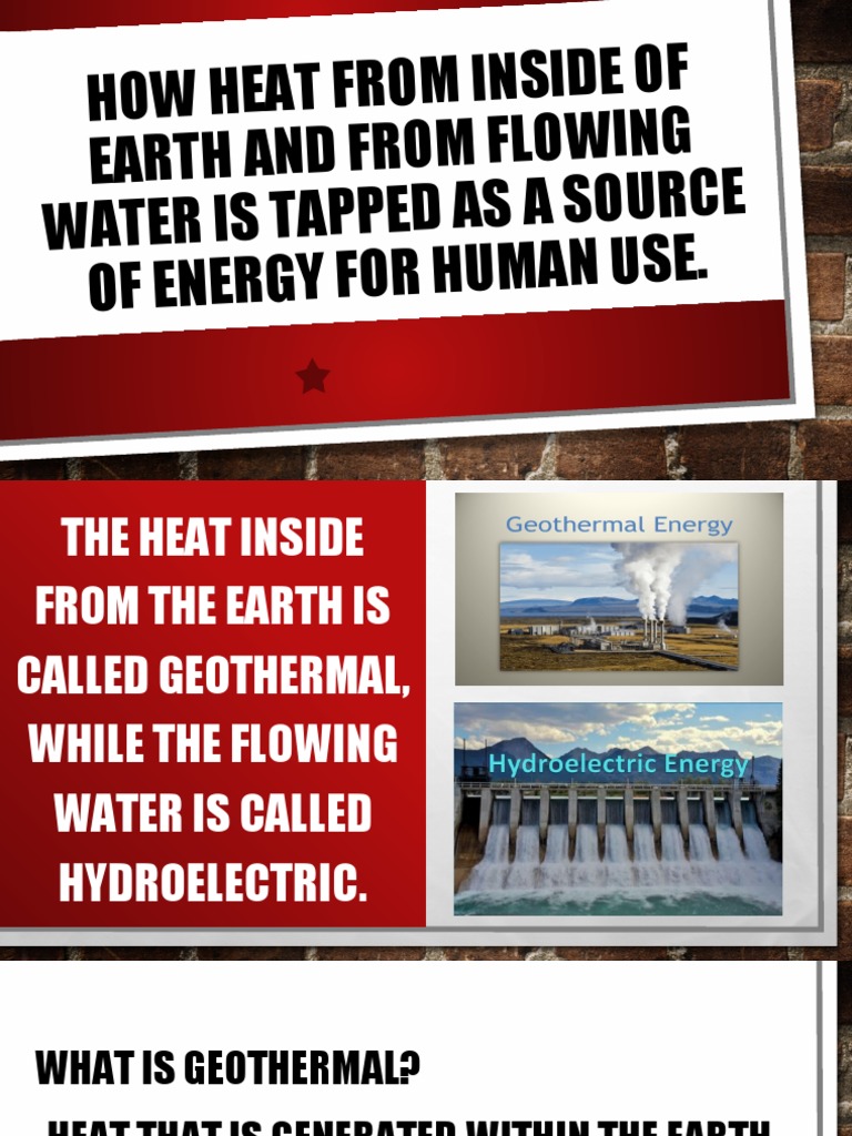 Geothermal and Hydroelectric Energy | PDF