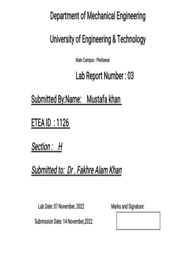 Lab Report No 3 PDF | PDF Lab Report No 3 PDF | PDF