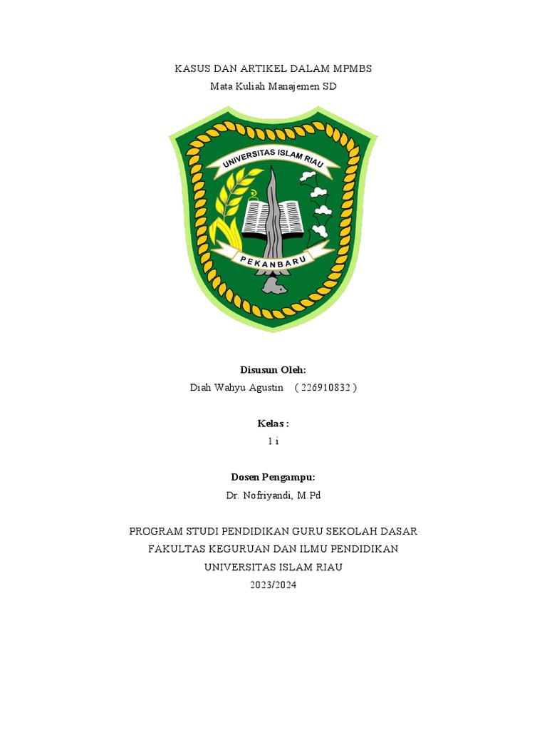 Hambatan Implementasi MPMBS Sekolah | PDF