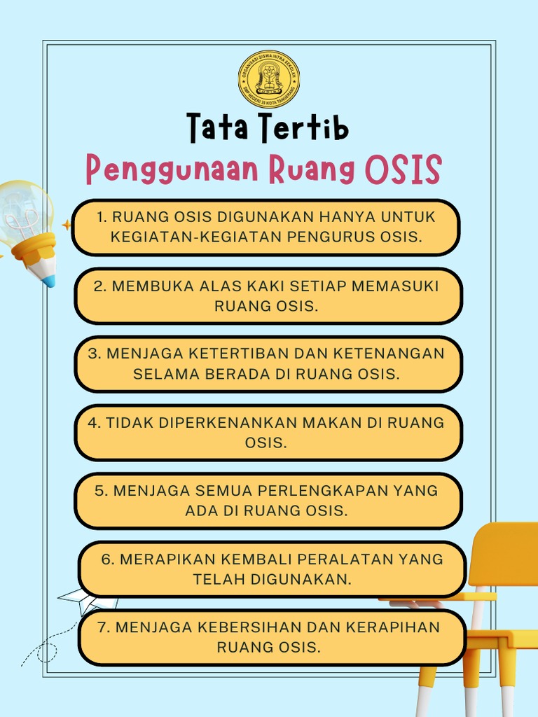 Tata Tertib Penggunaan Ruang OSIS | PDF | Perjalanan